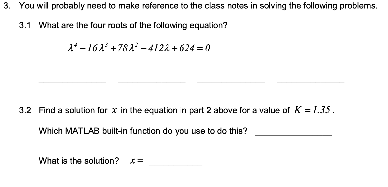 Solved 3. You will probably need to make reference to the | Chegg.com