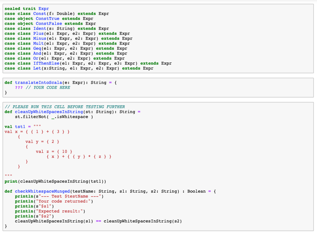 Solved In this problem, we will translate Lettuce programs | Chegg.com