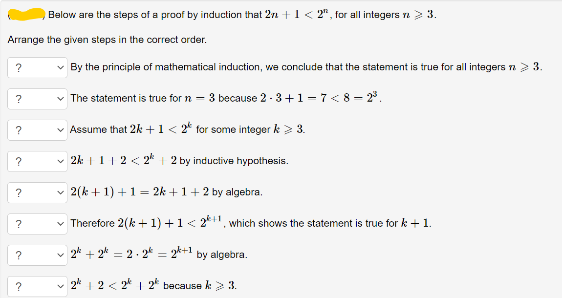 Solved Below are the steps of a proof by induction that | Chegg.com