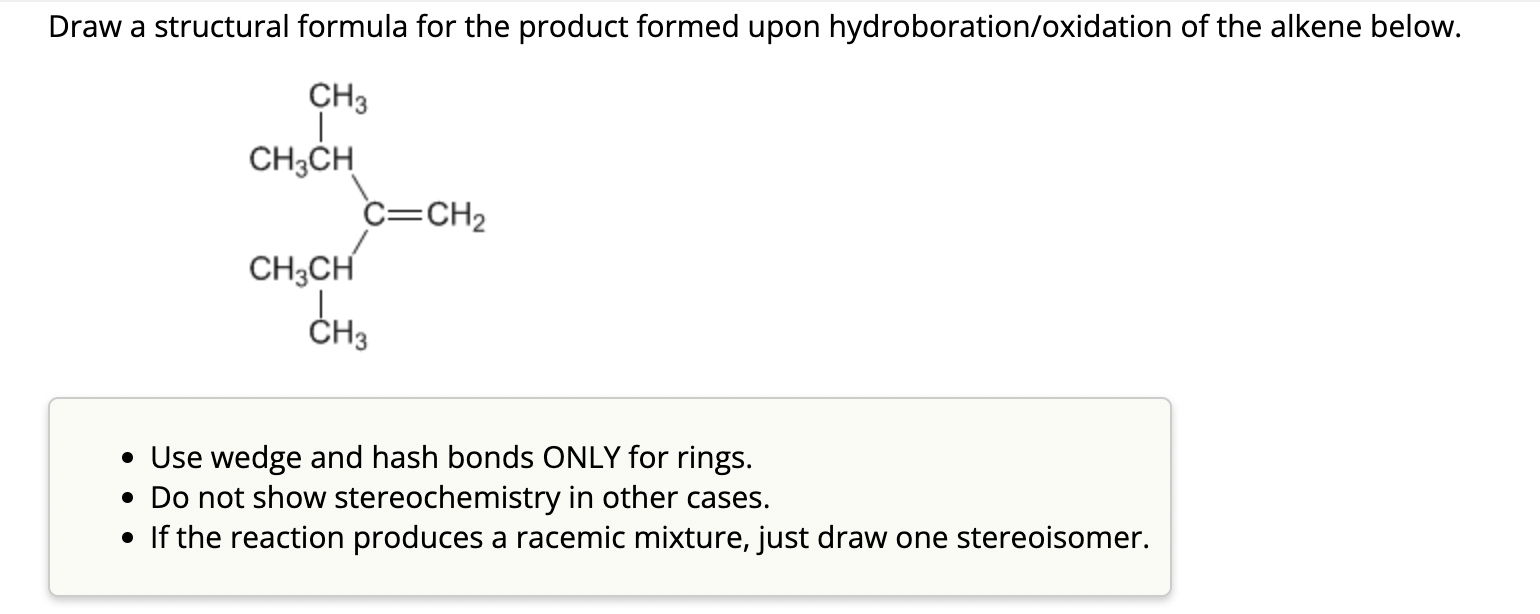 Solved - Use wedge and hash bonds ONLY for rings. - Do not | Chegg.com
