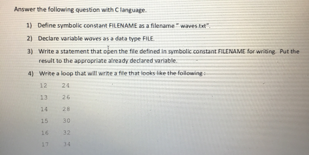 Solved Answer the following question with C language. 1) | Chegg.com