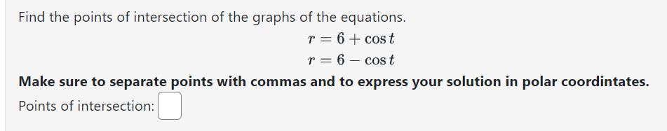 Solved Find the points of intersection of the graphs of the | Chegg.com