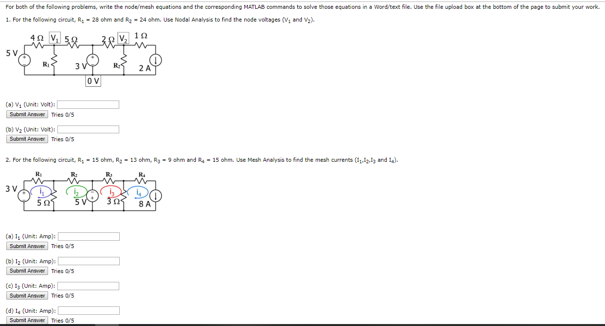 Solved For both of the following problems, write the | Chegg.com