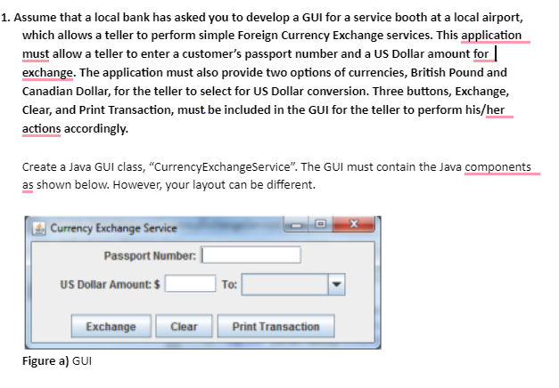 Solved 1. Assume that a local bank has asked you to develop | Chegg.com
