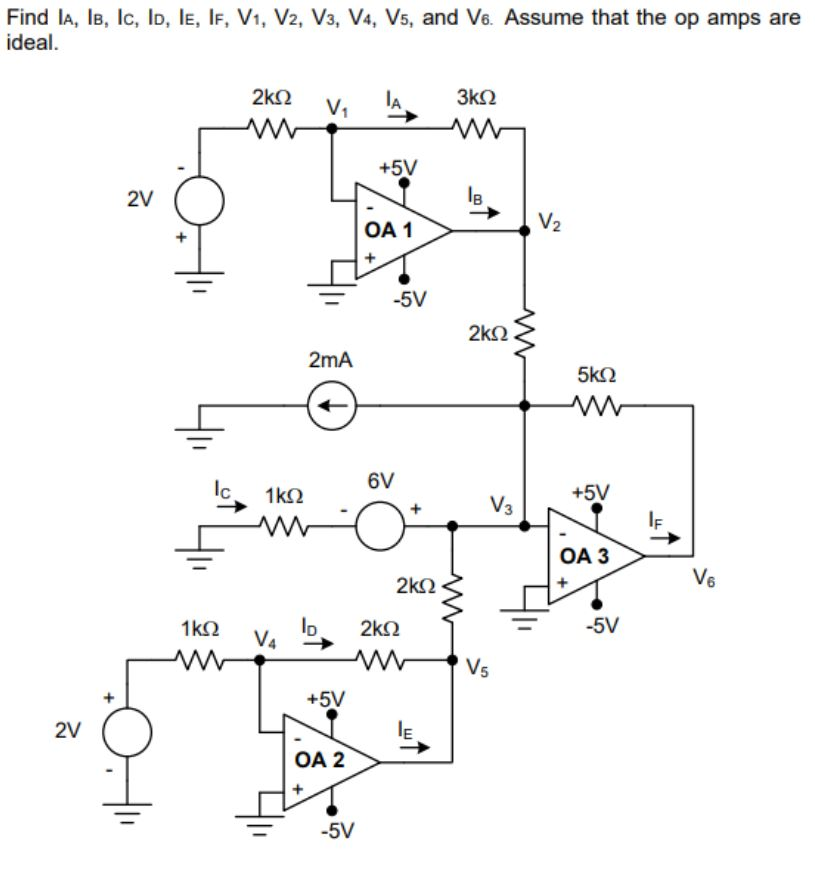 Solved Find V, Vout, and iout for the circuit shown below. | Chegg.com