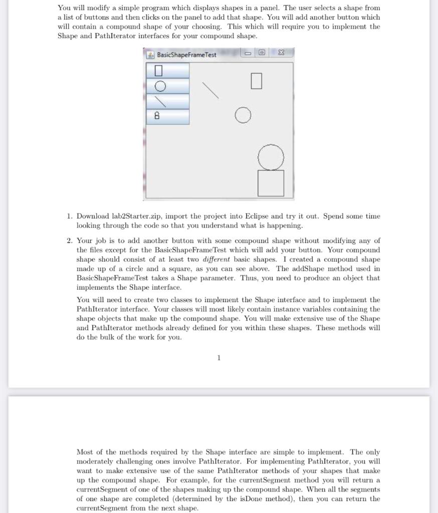 Solved I have already created the 2 required classes called | Chegg.com