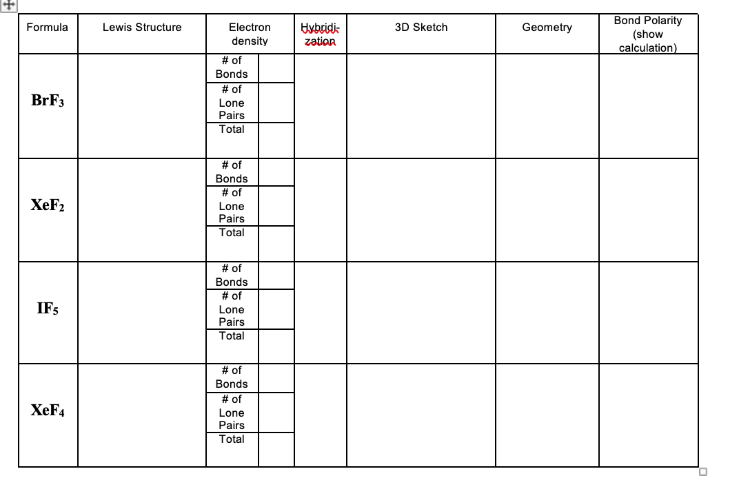 Solved Formula Lewis Structure 3D Sketch Electron density | Chegg.com