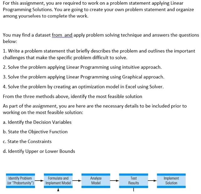 Solved For this assignment, you are required to work on a | Chegg.com