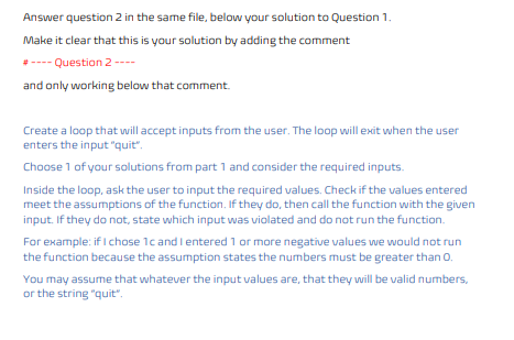 Solved Question 1: For each question below create a module | Chegg.com