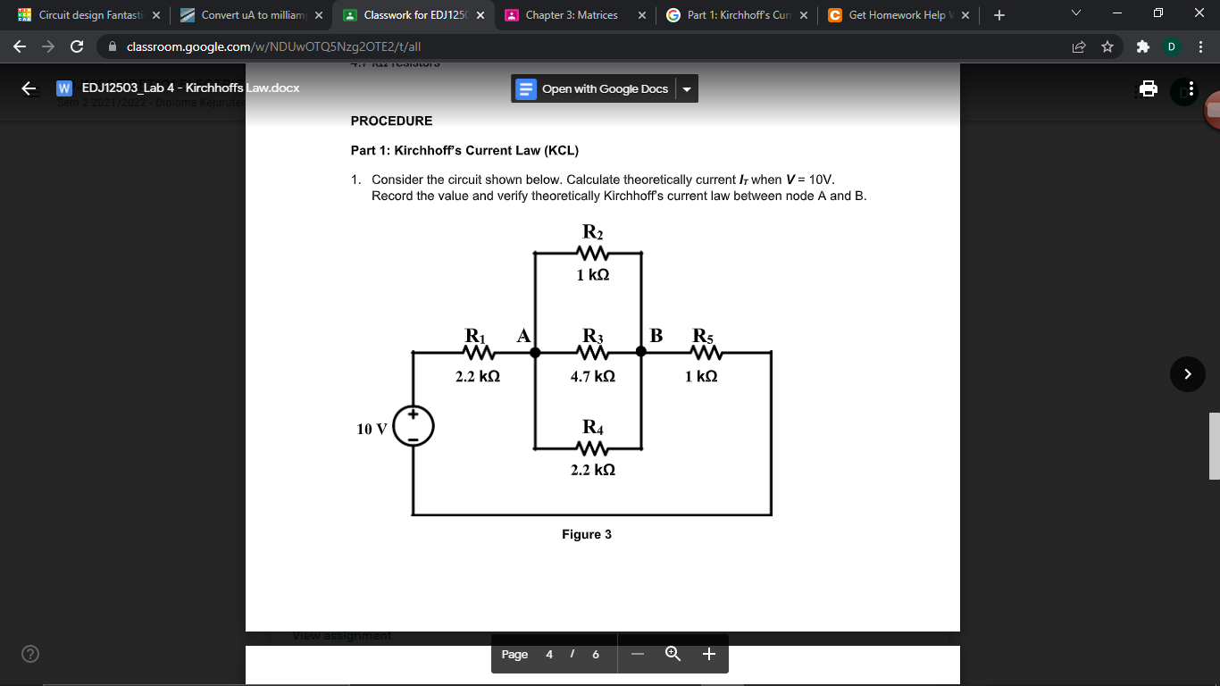 Solved Circuit design Fantastix Convert uA to milliam X | Chegg.com