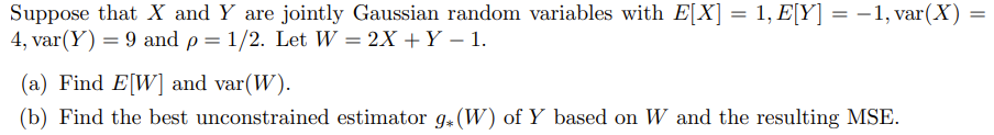 Solved Suppose That X And Y Are Jointly Gaussian Random 