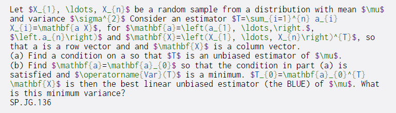 Solved Let $X_{1}, \ldots, X_{n}$ be a random sample from a | Chegg.com