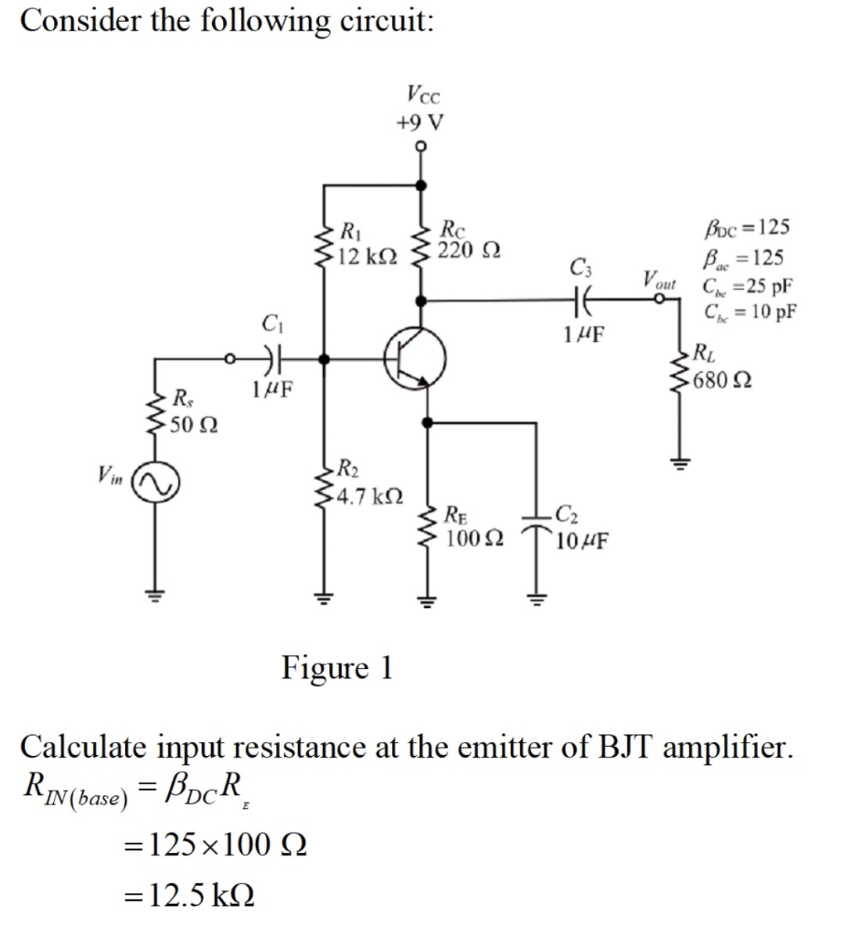 Solved Consider the following circuit: Figure 1 Calculate | Chegg.com