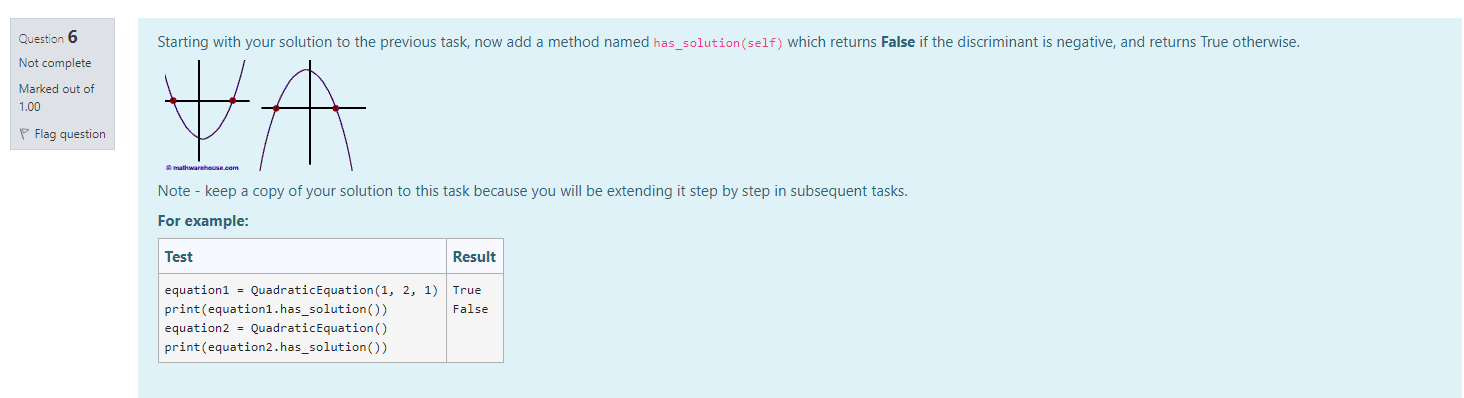Solved Define a class named QuadraticEquation to represent a | Chegg.com