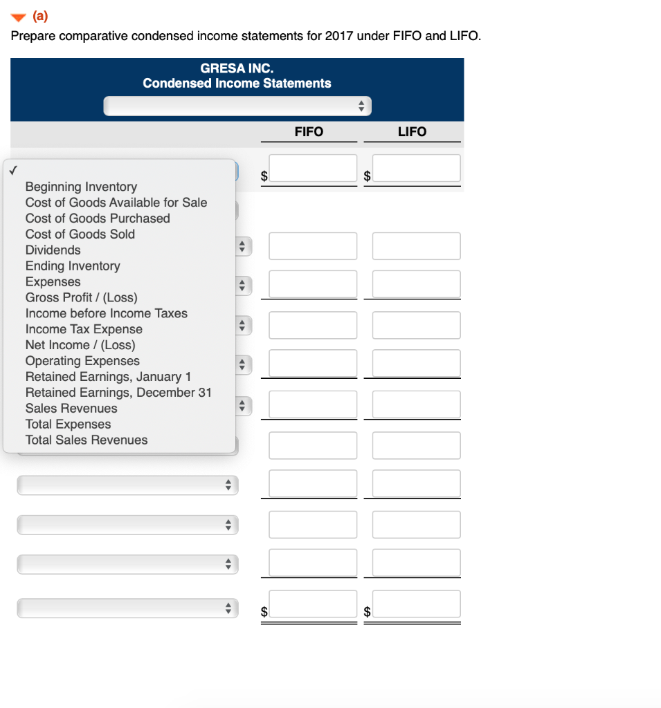 Solved Problem 6-4A (Part Level Submission) The management | Chegg.com