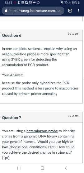 Solved 鳐令41 38% 술 https://uncg.instructure.com/cou回 0/1 pts | Chegg.com