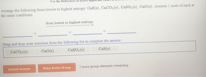 Solved Use the References to acčess lp Arrange the following | Chegg.com