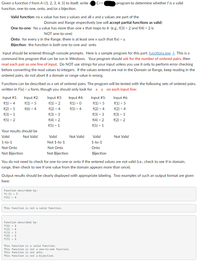 Solved Given a function f from A={1,2,3,4,5} to itself, | Chegg.com