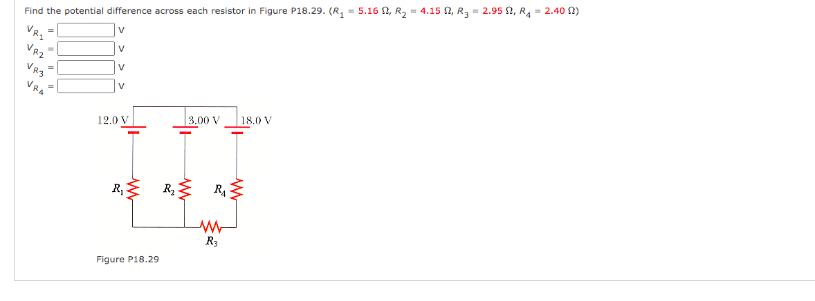 Solved Find the potential difference across each resistor in | Chegg.com