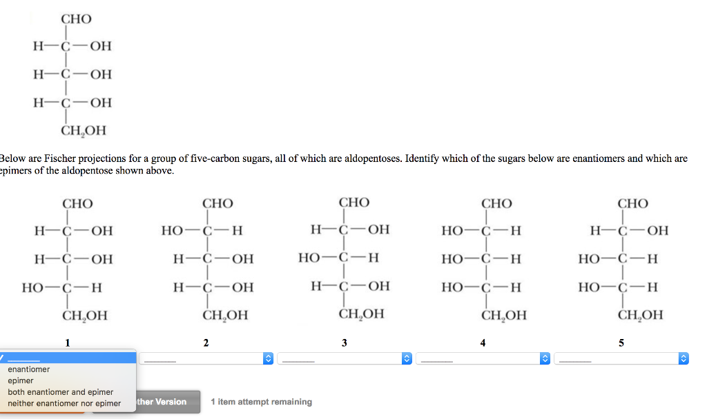 Solved -0- CHO H-C-OH H-C-OH H-C-OH CH,OH 0- Below are | Chegg.com