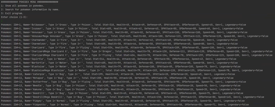 Solved Program Specifications: (Use Java, Create a menu to | Chegg.com