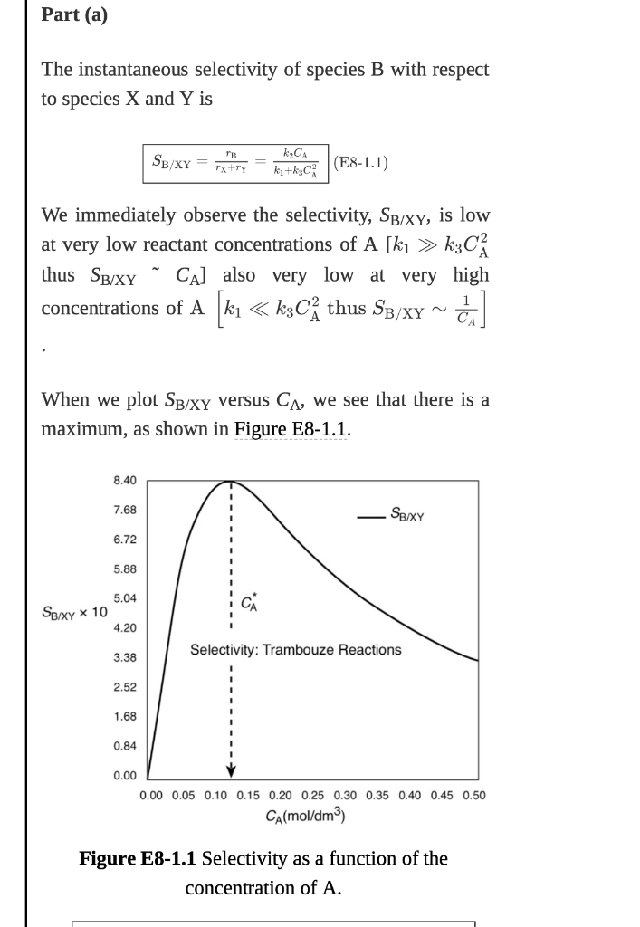 Solved SB/XY and conversion, X, if the reaction had been | Chegg.com