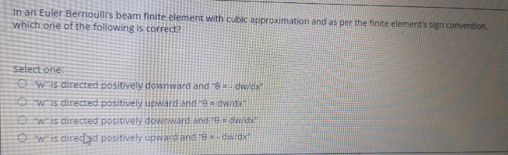 Solved In an Euler Bernoulli's beam finite element with | Chegg.com