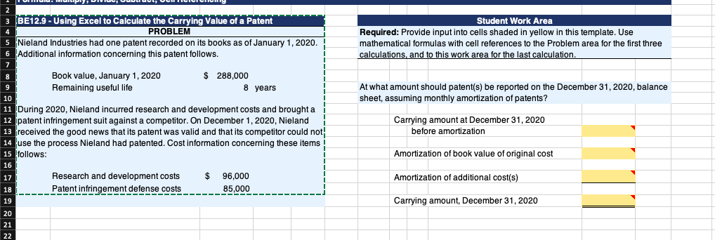 Solved ΜΑ 3 BE12.9 - Using Excel to Calculate the carrying | Chegg.com