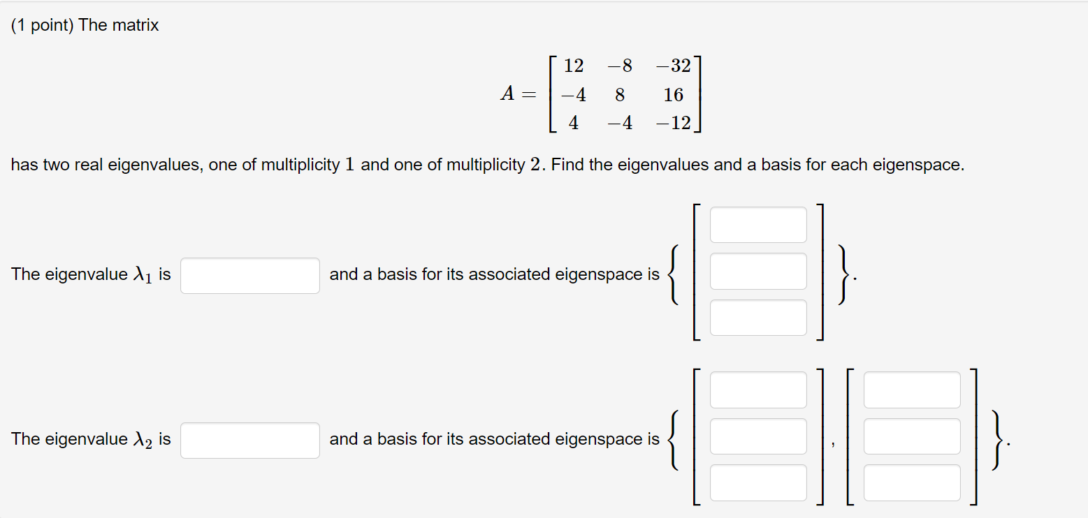 Solved (1 point) Supppose A is an invertible n x n matrix | Chegg.com