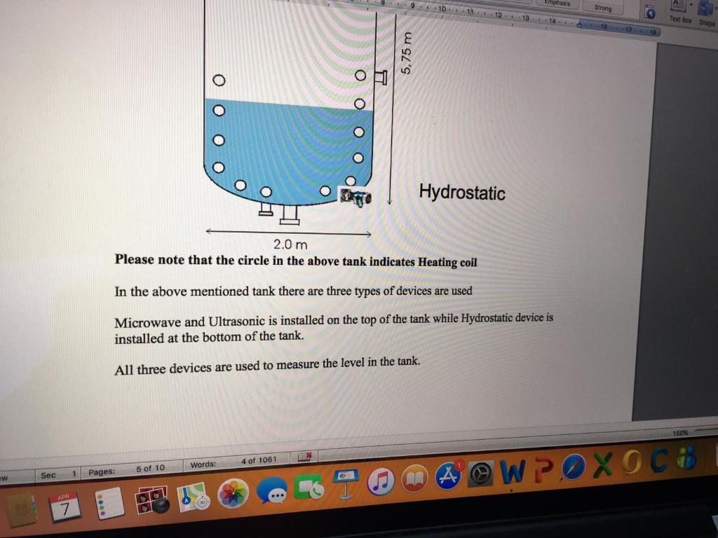 Solved 11 12 Strong Text Box Shape 5,75 m 0 Hydrostatic 2.0 | Chegg.com