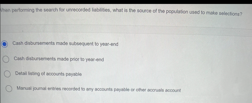 Solved When performing the search for unrecorded | Chegg.com
