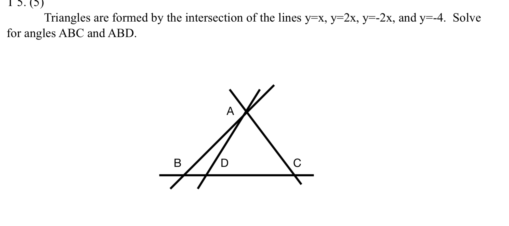 Solved Triangles are formed by the intersection of the lines | Chegg.com