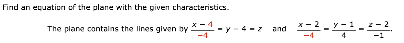 Solved Find an equation of the plane with the given | Chegg.com