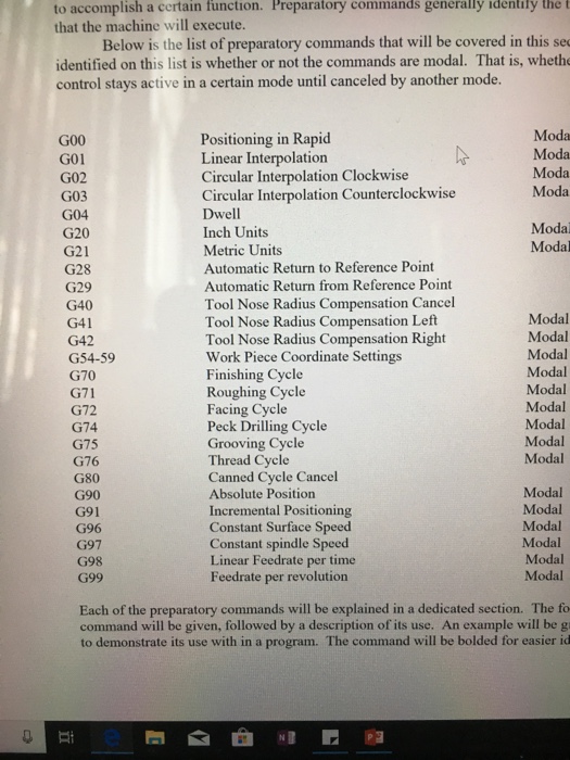 Solved Using the following G and M codes, how would I code | Chegg.com
