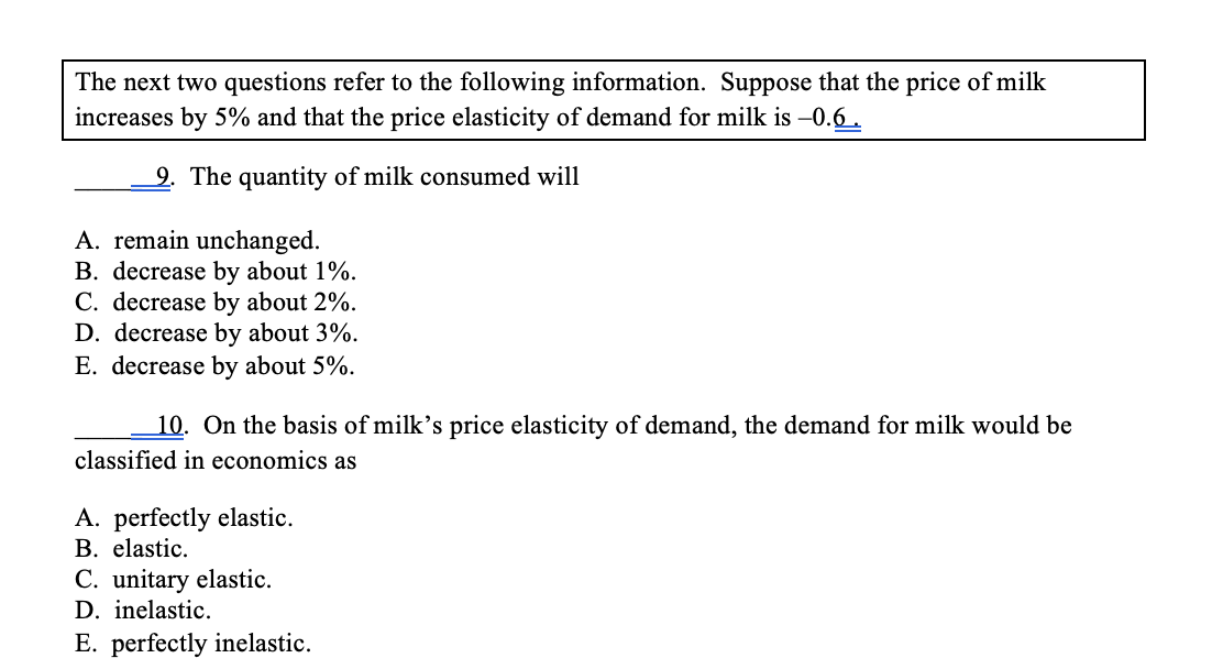 Solved The next two questions refer to the following | Chegg.com Solved The next two questions refer to the following | Chegg.com