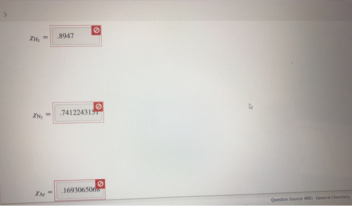 Solved A gaseous mixture contains 418.0 Torr H2(g), 346.3 | Chegg.com