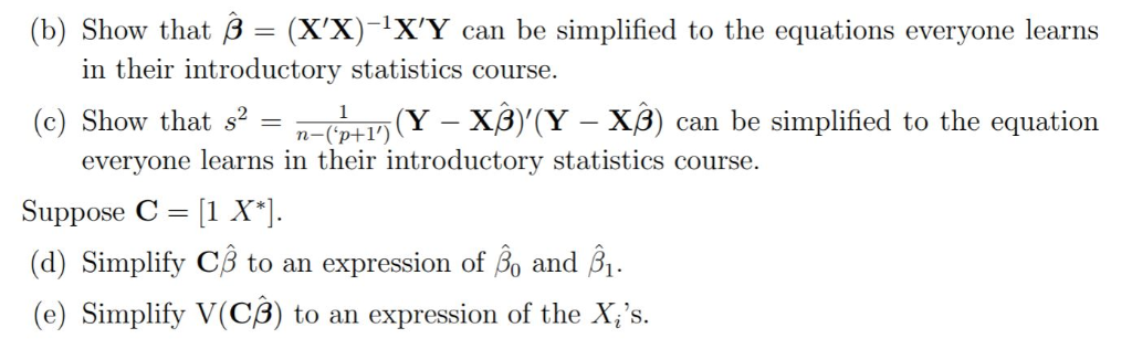 Solved 3. Suppose we observe the pairs (Xi,Y;), i 1, . . . , | Chegg.com
