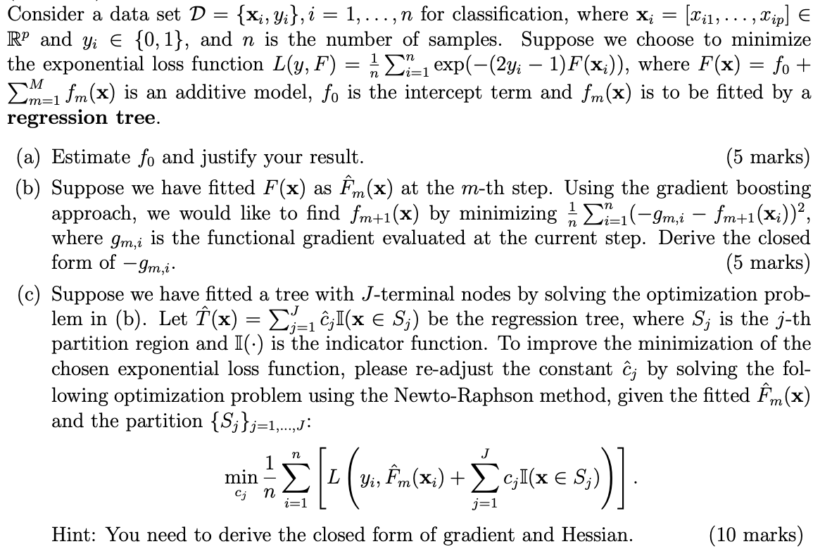 Solved Consider a data set D = {Xi, Yi}, i = 1,..., n for | Chegg.com Solved Consider a data set D = {Xi, Yi}, i = 1,..., n for | Chegg.com