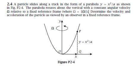 Solved 2.4 A particle slides along a track in the form of a | Chegg.com