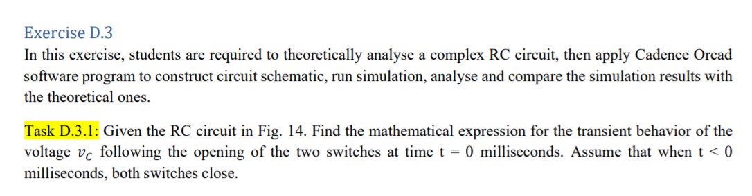 Solved Exercise D.3 In this exercise, students are required | Chegg.com