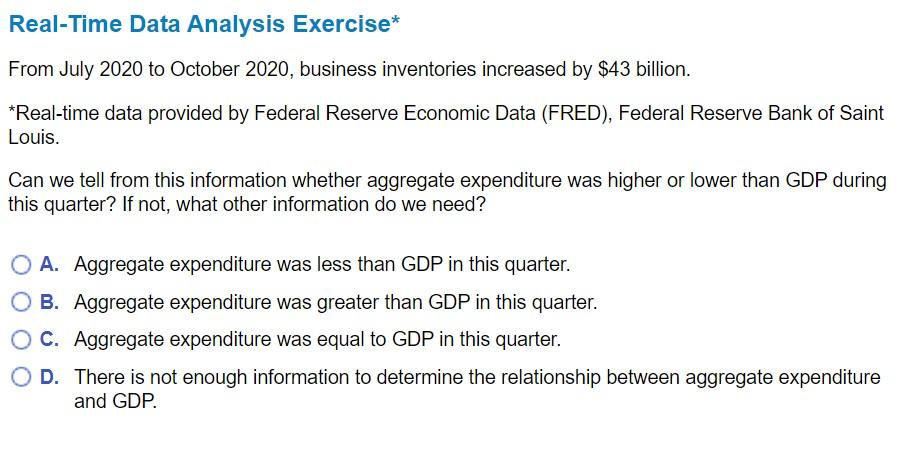 Solved Real-Time Data Analysis Exercise* From July 2020 to | Chegg.com