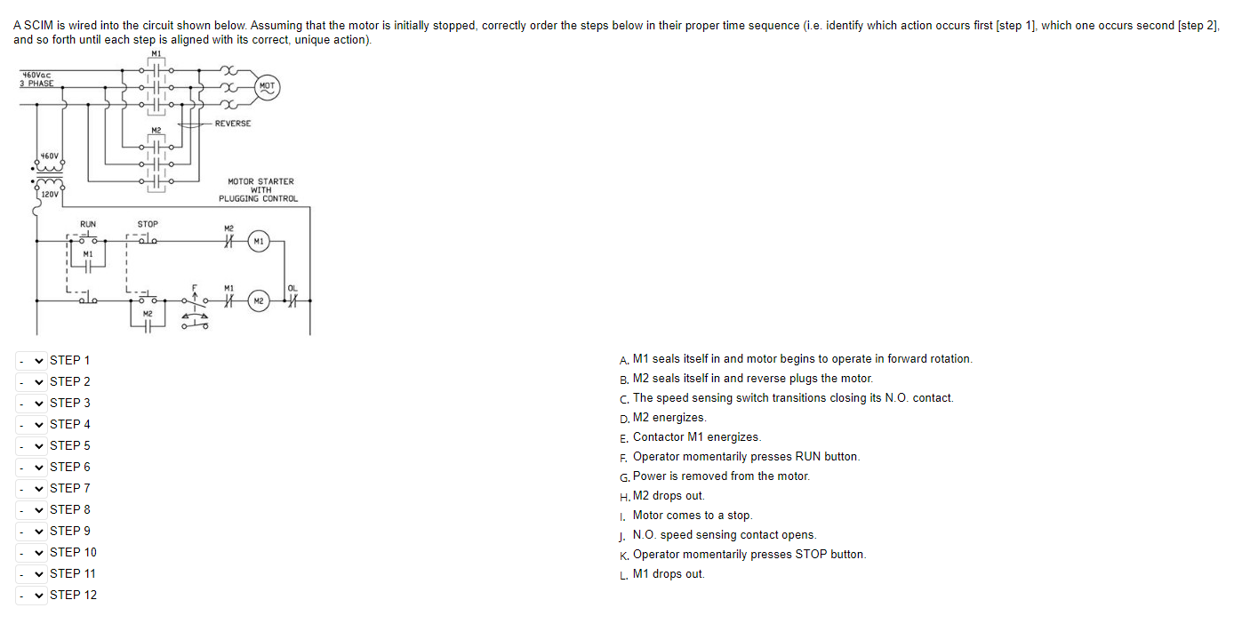 Solved A SCIM is wired into the circuit shown below. | Chegg.com