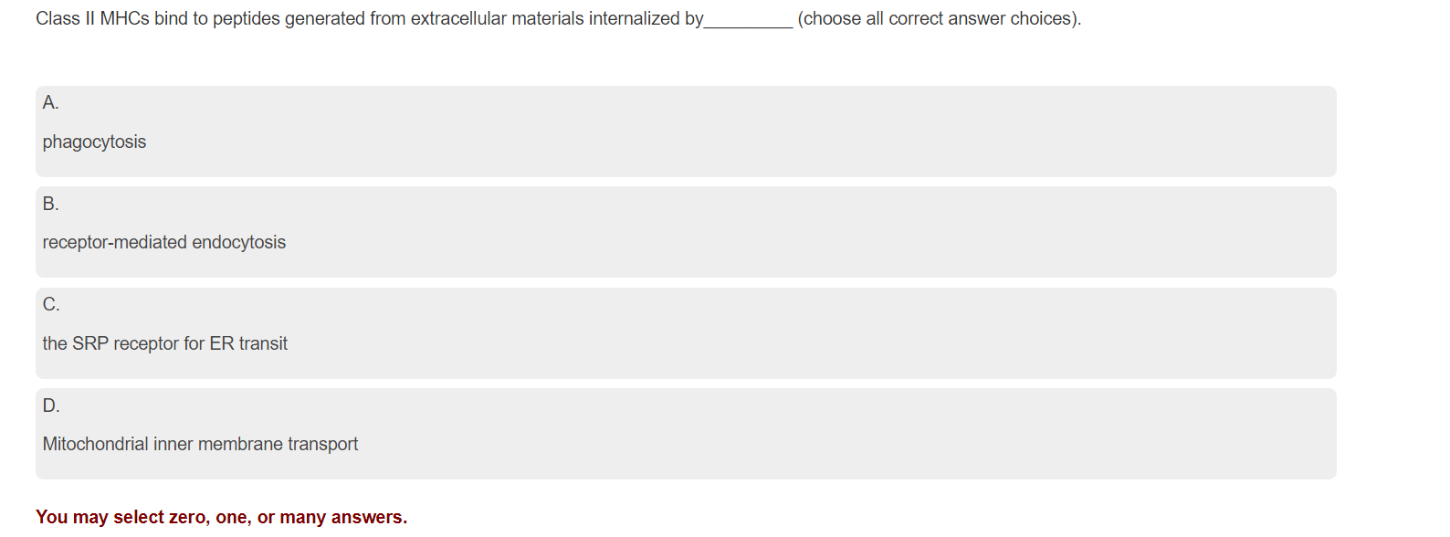 Solved The adaptive immune system uses many types of APC | Chegg.com