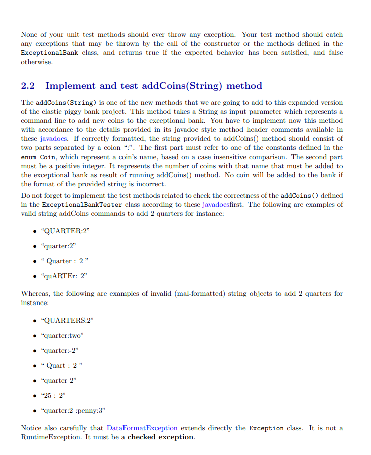 Additional Assignment Requirements • All String | Chegg.com