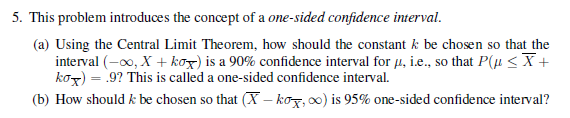 Solved 5. This problem introduces the concept of a one-sided | Chegg.com