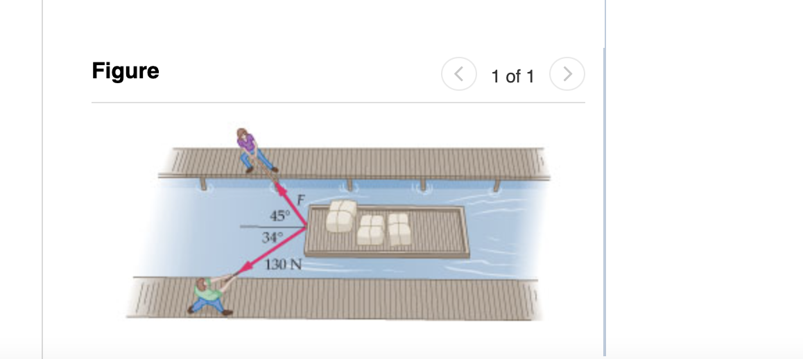 Solved Two crewmen pull a raft through a lock, as shown in | Chegg.com
