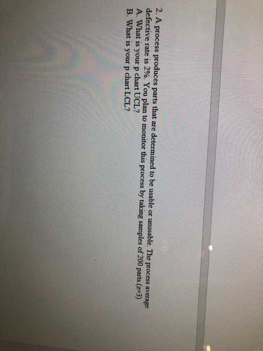Solved A process when in control produces a normally | Chegg.com