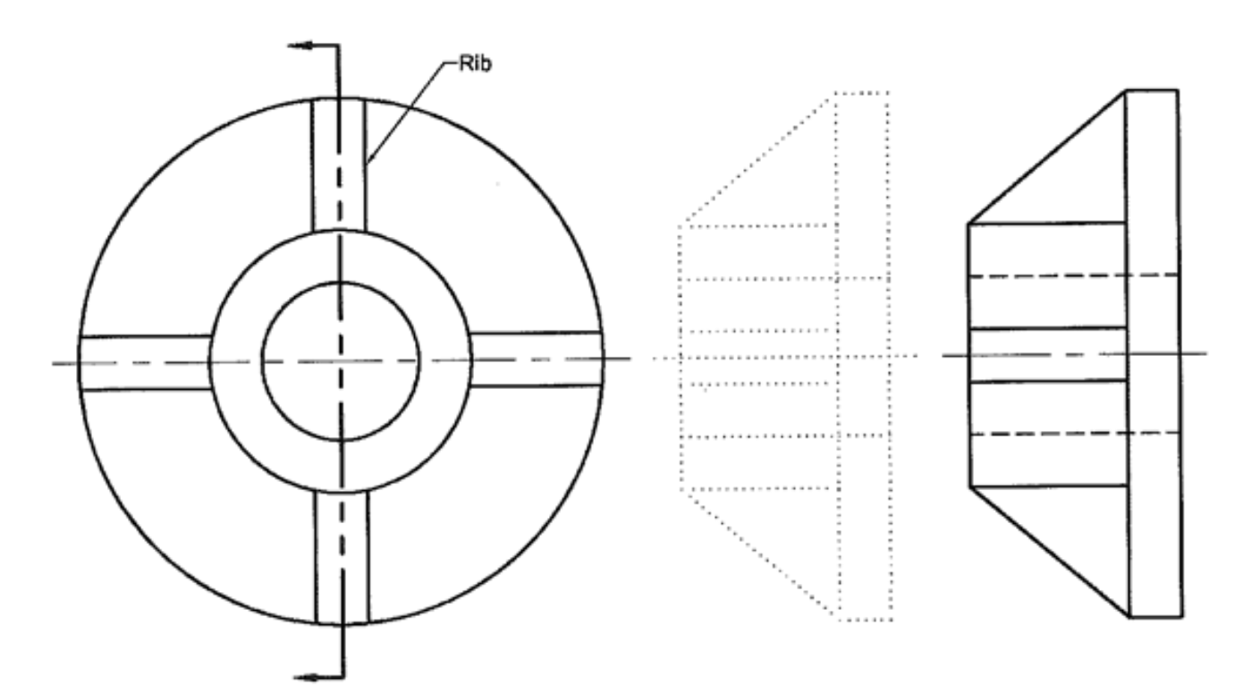 Solved 1a) Draw the necessary views and completely dimension | Chegg.com