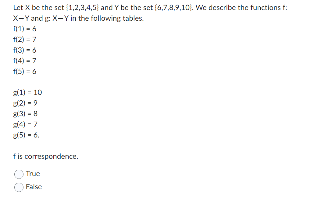 Solved Let x be the set {1,2,3,4,5} ﻿and Y be the set | Chegg.com