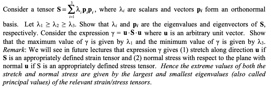 Solved Consider a tensor S=∑i=13λipipi, ﻿where λi ﻿are | Chegg.com